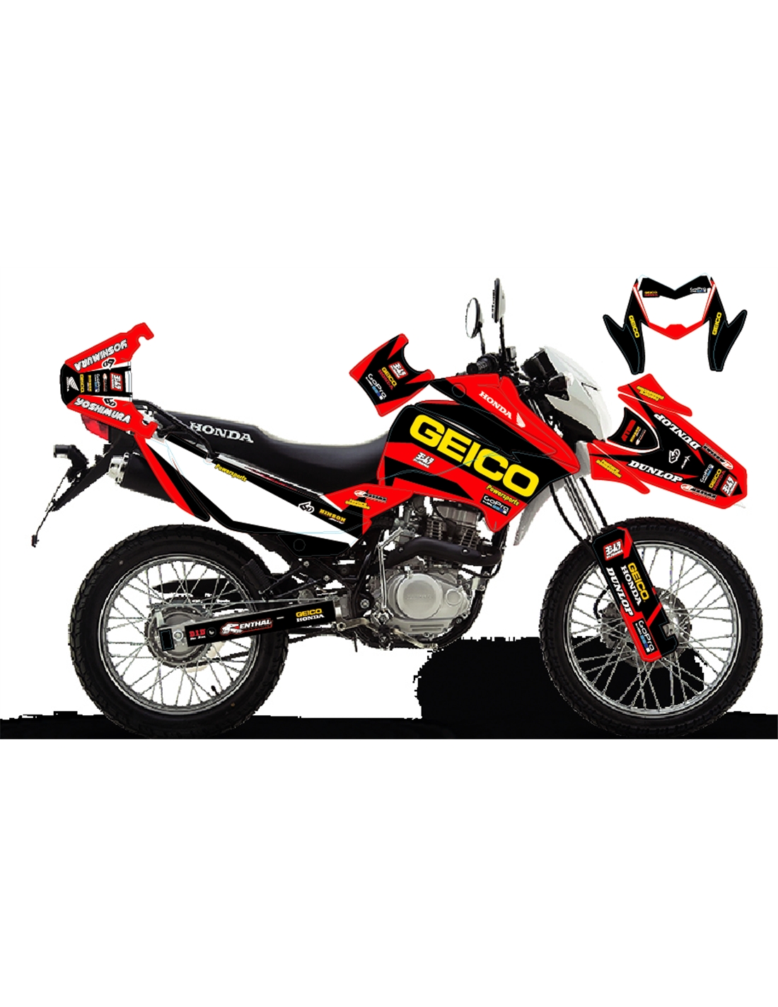Kit de pegatinas compatible con per HONDA XR 150 L 2016 - MXPKAD15035