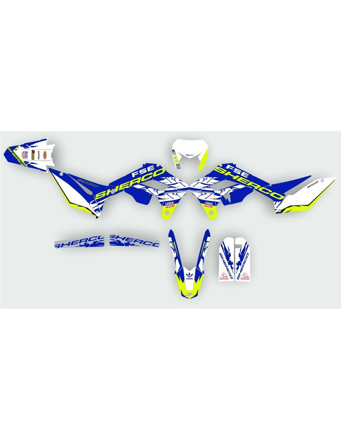 Kit de pegatinas compatible con per SHERCO 250 300 SE ENDURO 2012 ...